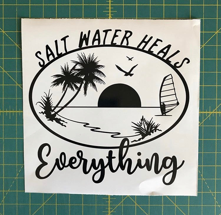 Beach Island Tropical Vacation Decals Custom Vinyl Car Truck Window ...