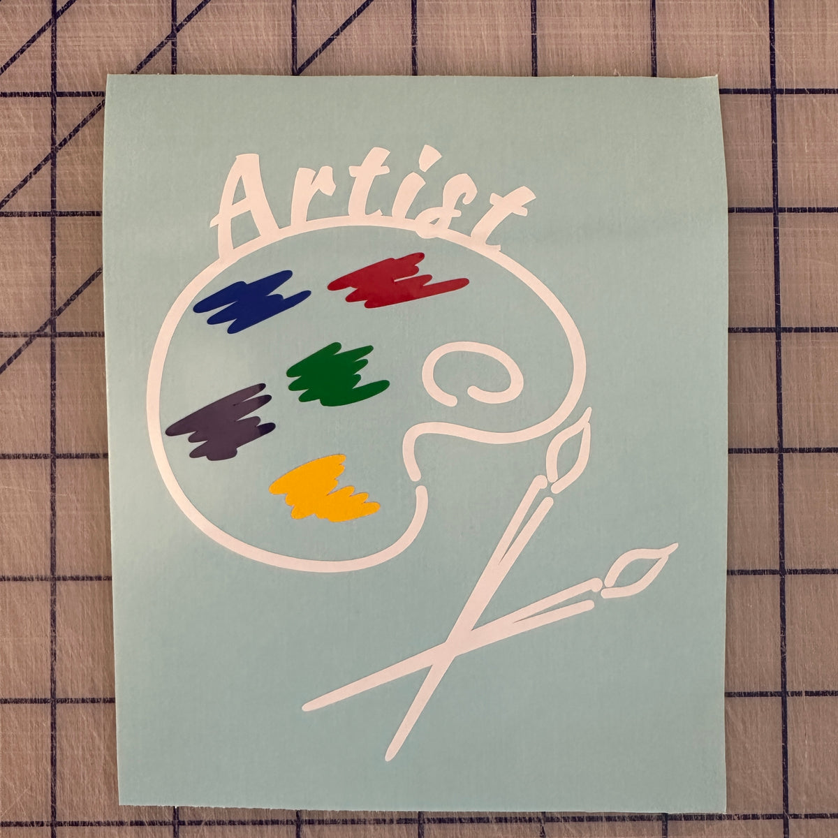 Artist Palette Decal Custom Vinyl Car Truck Window Painter Sticker ...