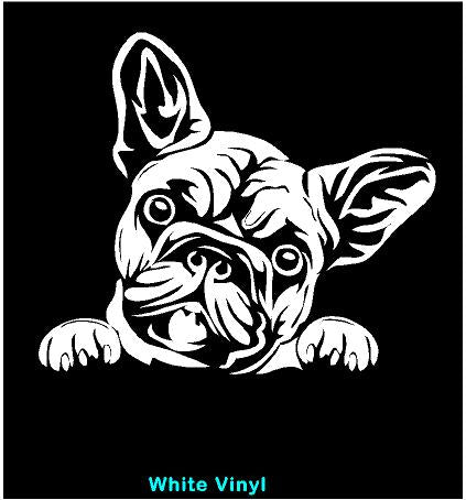 Frenchie Dog Decal Custom Vinyl car truck window French bulldog sticke ...
