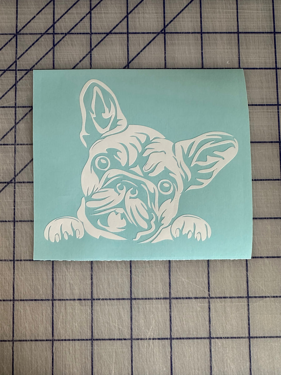 Frenchie Dog Decal Custom Vinyl car truck window French bulldog sticke ...