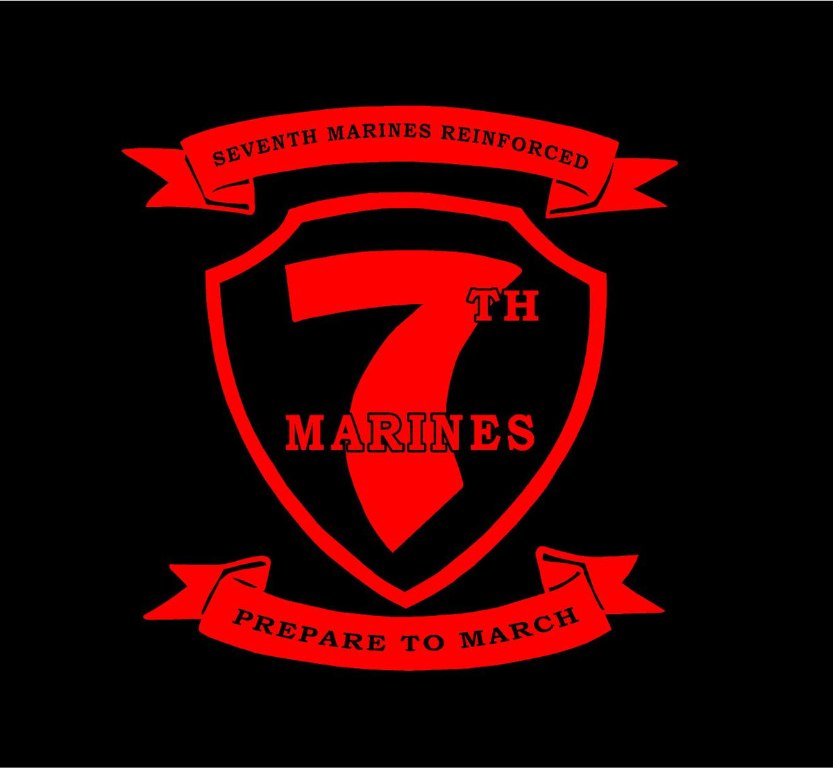 7th Marines Regiment Decal US Marines custom vinyl car truck window st ...