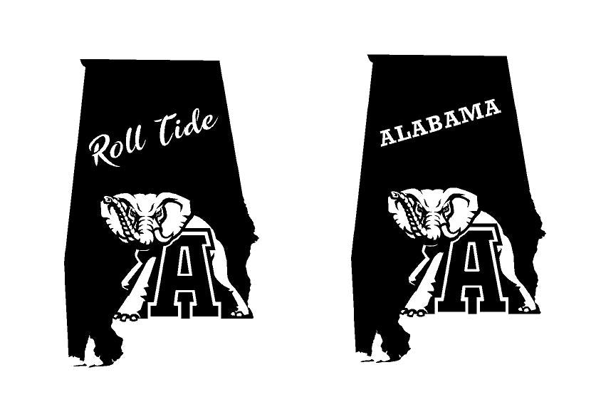 Alabama State Decal Custom Vinyl car truck window State Pride Sticker ...