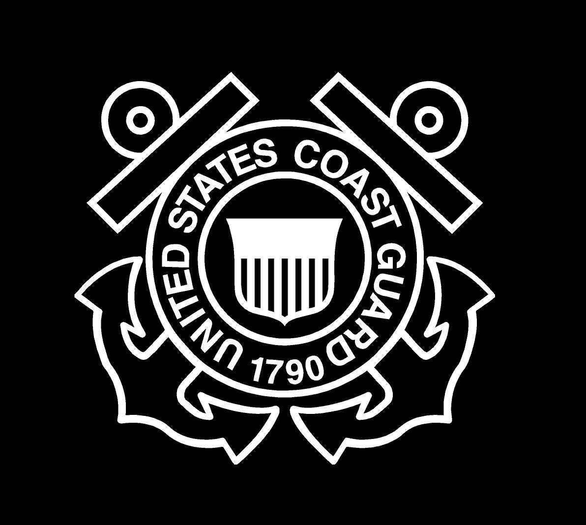 US Coast Guard decal Custom Vinyl car truck window Proud Dad Mom Paren ...