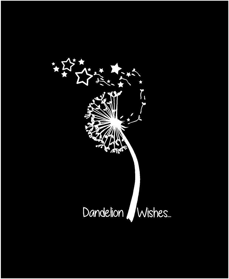 Dandelion Wishes Custom Vinyl Decal Laptop Sticker – CustomVinylDecals4U