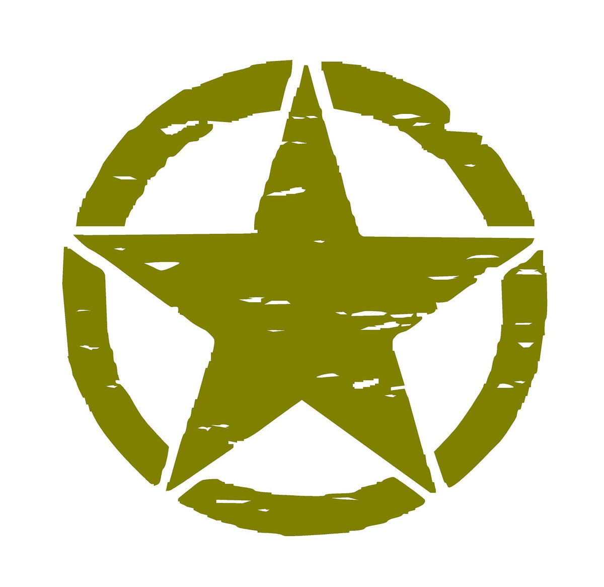 Distressed Star Hood Decal Custom Vinyl Jeep car Truck Sticker ...