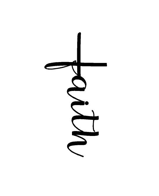 Faith Cross Religious decal car truck window religion bumper sticker ...