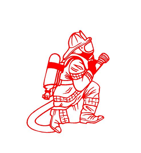 Fireman Decal Custom Vinyl car truck window fire fighter sticker ...