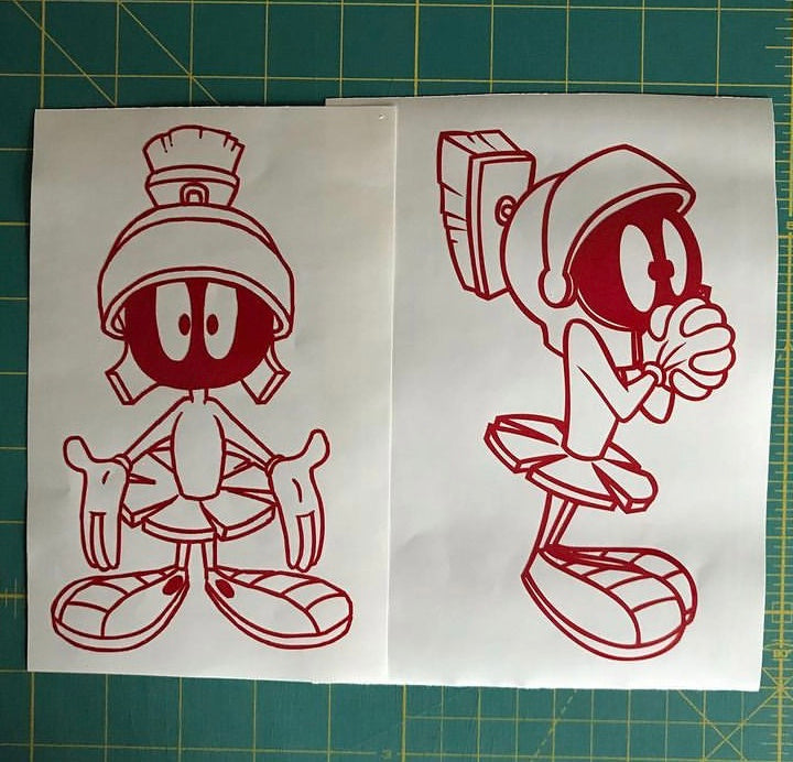 Marvin the Martian decals Vinyl Custom Car Sticker – CustomVinylDecals4U