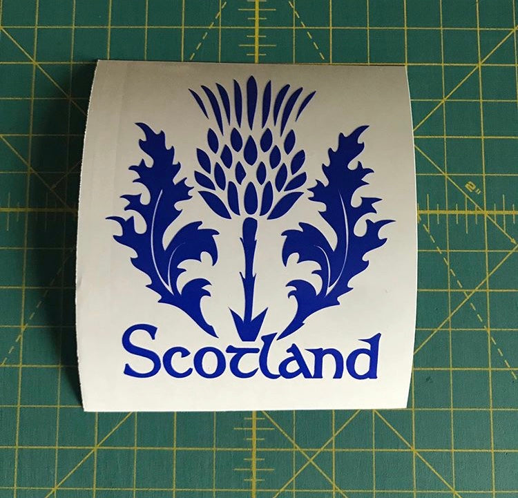 Scotland Thistle Decal Custom Celtic Heritage Vinyl Car Truck Window s ...