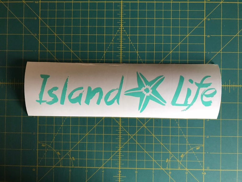 Island Life Decal Custom Vinyl Car Truck window bumper Sticker ...