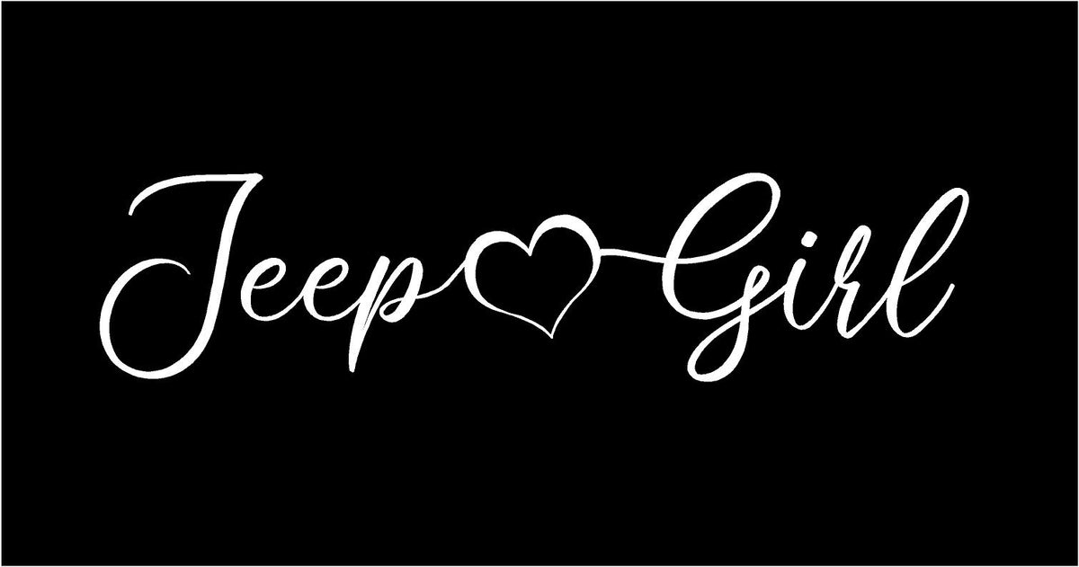 Jeep Girl Decal Custom Vinyl car truck window bumper sticker ...