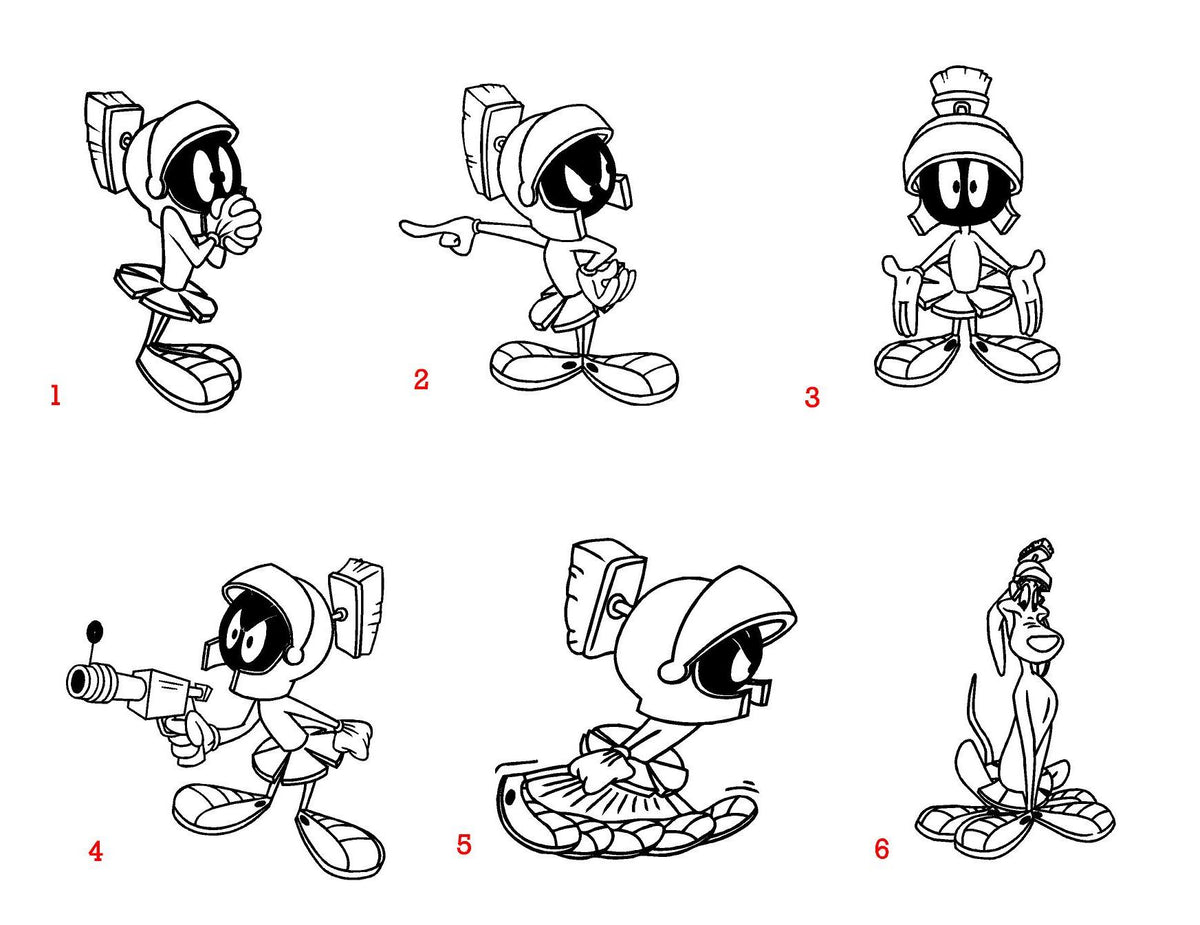 Marvin the Martian decals Vinyl Custom Car Sticker – CustomVinylDecals4U