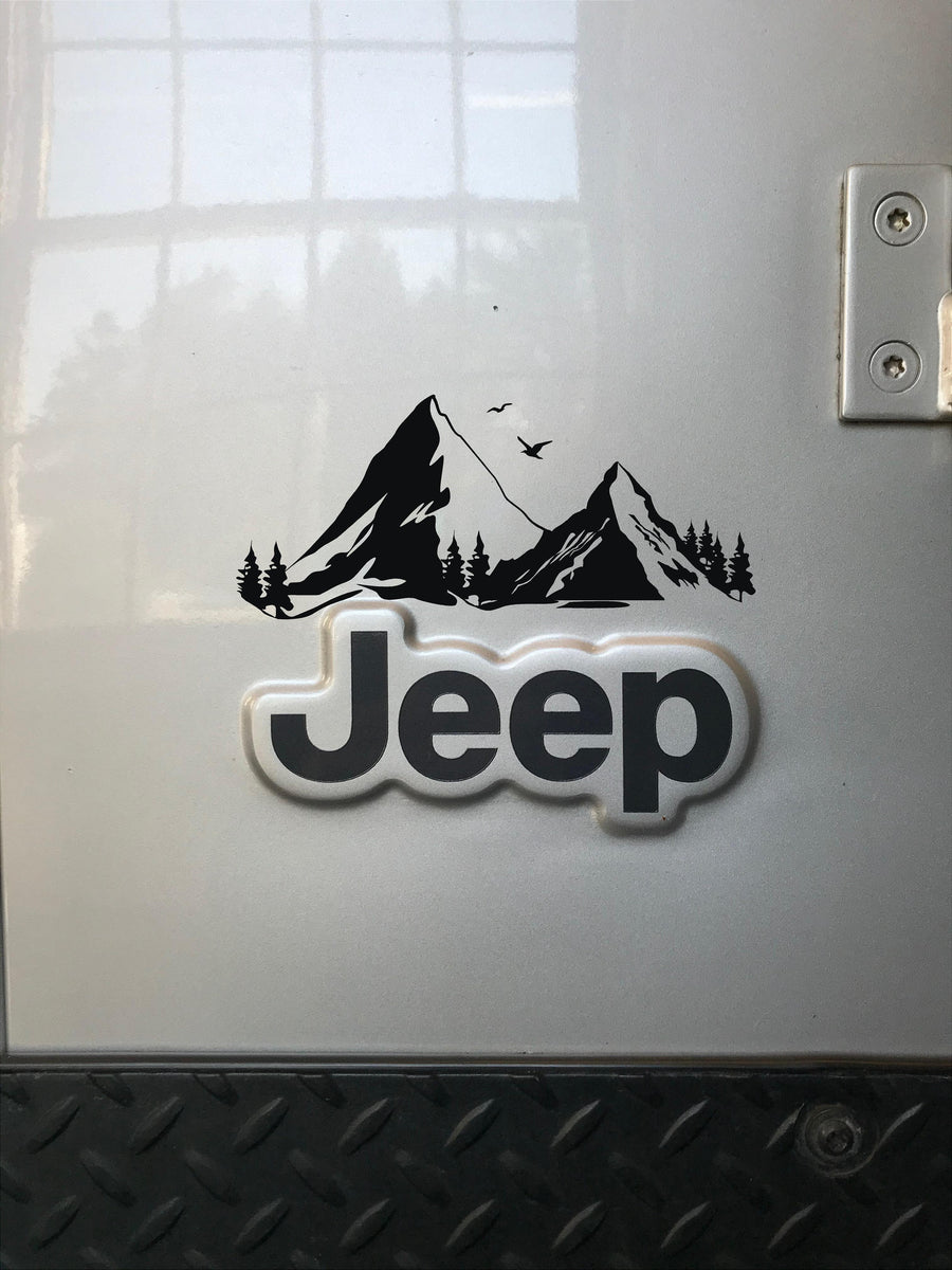 Mountain Range Decal Custom Vinyl Car Truck Window Subaru Jeep Sticker ...