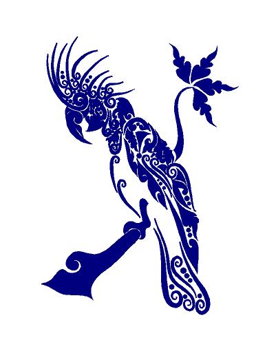 Intricate Parrot Decal Custom Vinyl car truck window bird sticker ...