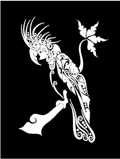 Intricate Parrot Decal Custom Vinyl car truck window bird sticker ...