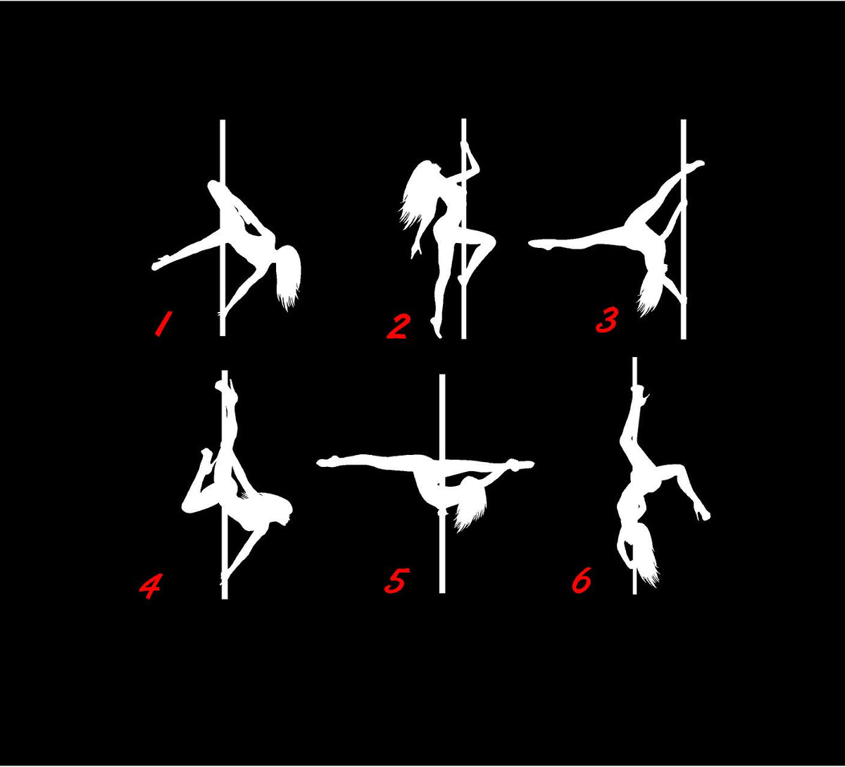 Pole Dancer Decals Custom Vinyl Car Truck Window Sticker ...