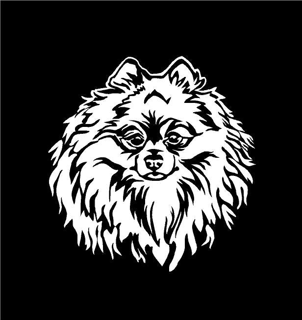 Pomeranian Dog Decal Custom Vinyl Car Truck Window Sticker Personalize ...