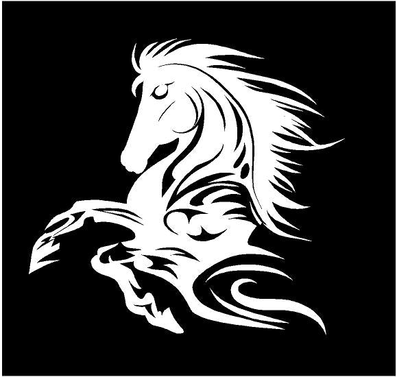 Tribal Horse Decal Custom Vinyl car truck window sticker ...