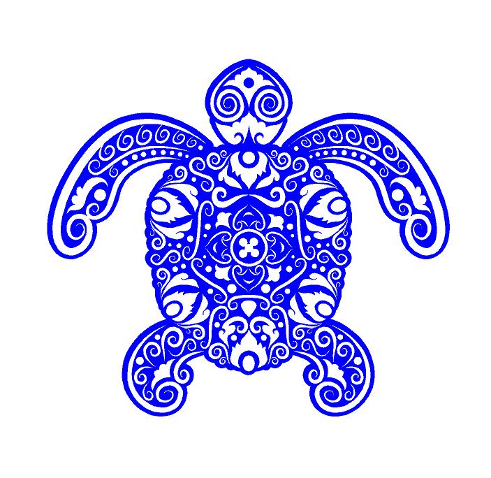 Intricate Sea Turtle Decal Custom Vinyl car truck window sticker ...