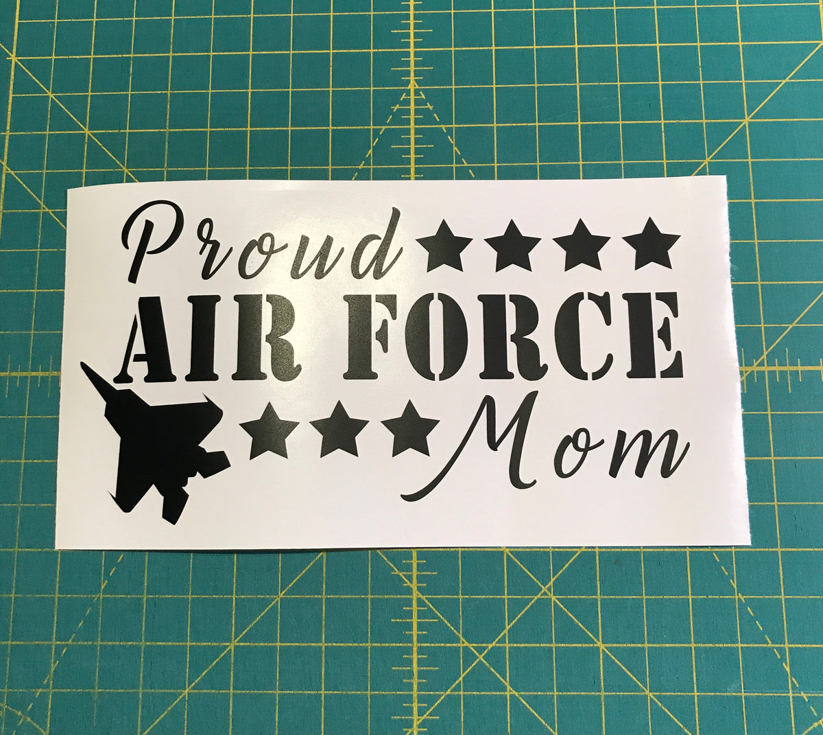Proud Air Force Airman Mom or Dad Decal Custom vinyl Car Window Sticke ...