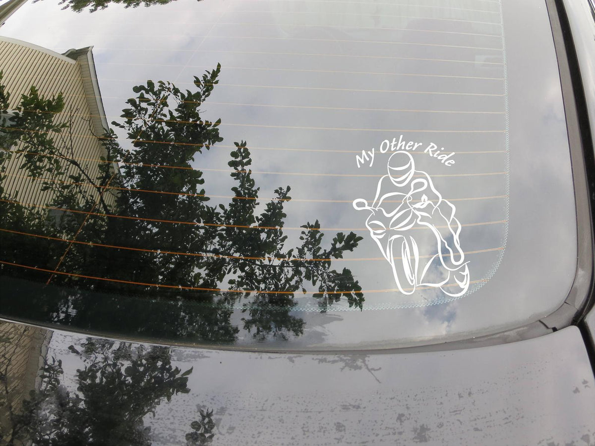 My Other Ride Motorcycle Decal Custom Vinyl Car Truck Window Street Bi ...